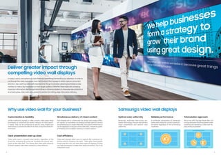 Samsung Video Wall Display Solutions | PDF