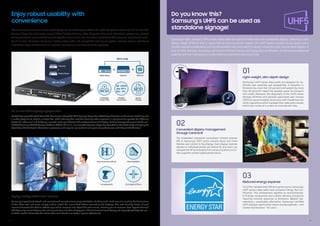 Samsung Video Wall Display Solutions | PDF