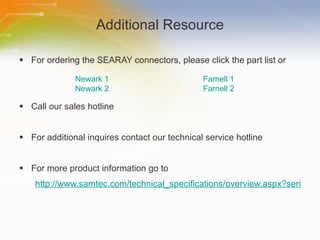 SEARAY™ Open Pin Field Interconnects | PPT