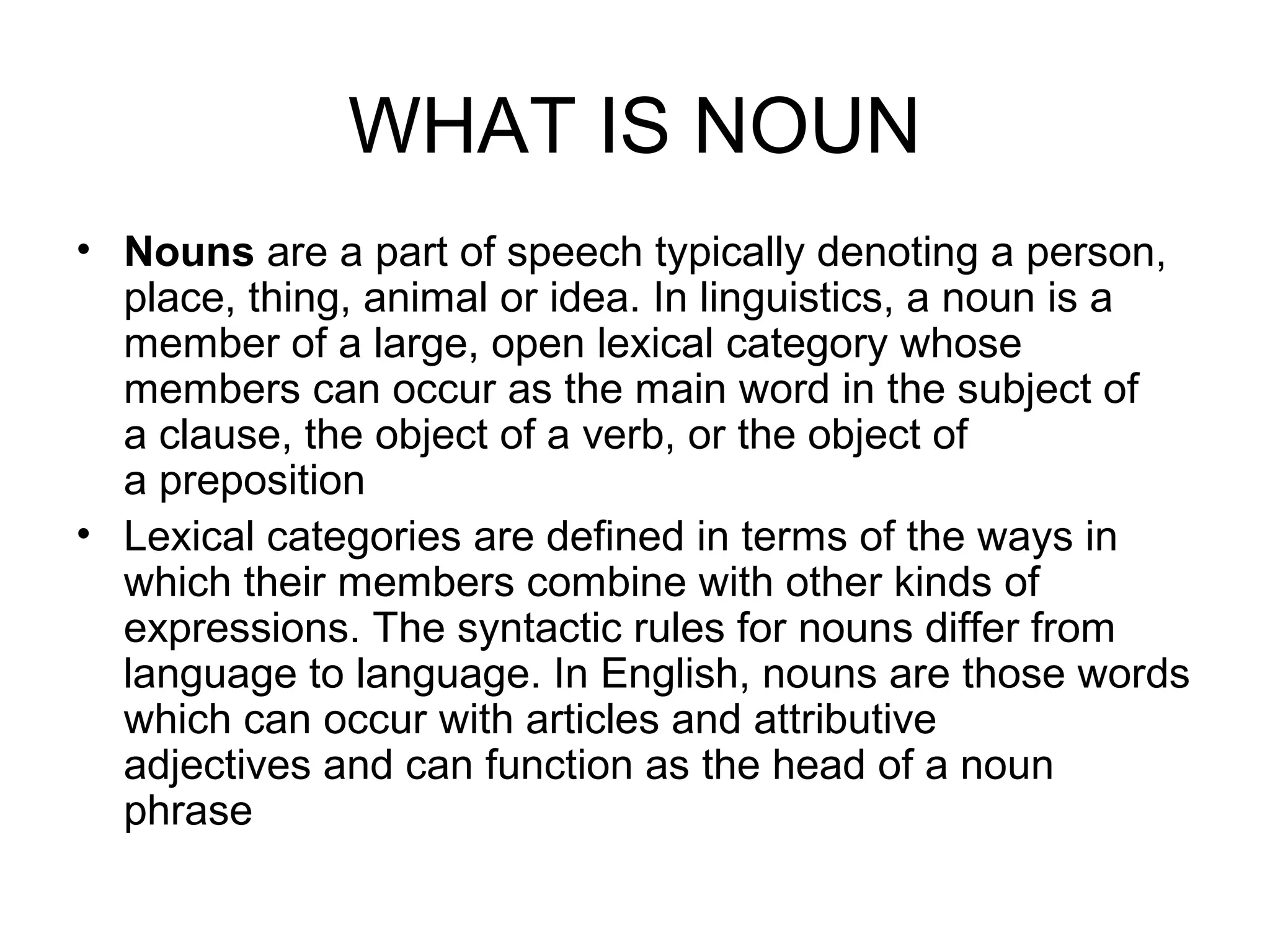 noun | PPT