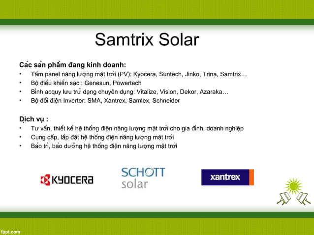 Samtrix solar profile | PPT