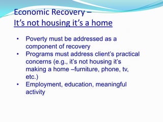 Housing First: Ending Homelessness and Supporting Recovery - Dr Sam ...