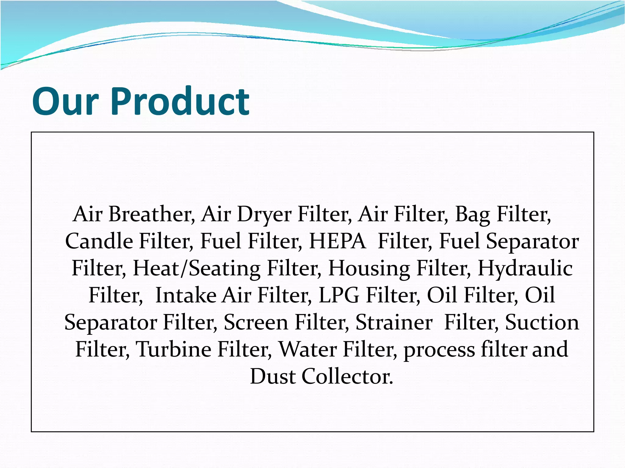 general filter supply | PDF