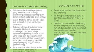 Materi Tentang Samudera, Arus Laut, Sirkulasi Laut & Salinitas | PPTX