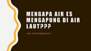 Materi Tentang Samudera, Arus Laut, Sirkulasi Laut & Salinitas | PPTX