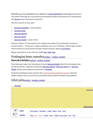 Samudra di dunia | PDF