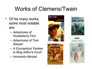 Samuel Clemens | PPT | Books and Literature