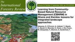 Learning from Community-Based Natural Resource Management (CBNRM) in ...