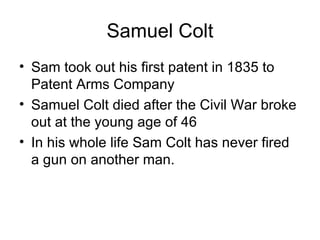 Samuel colt | PPT