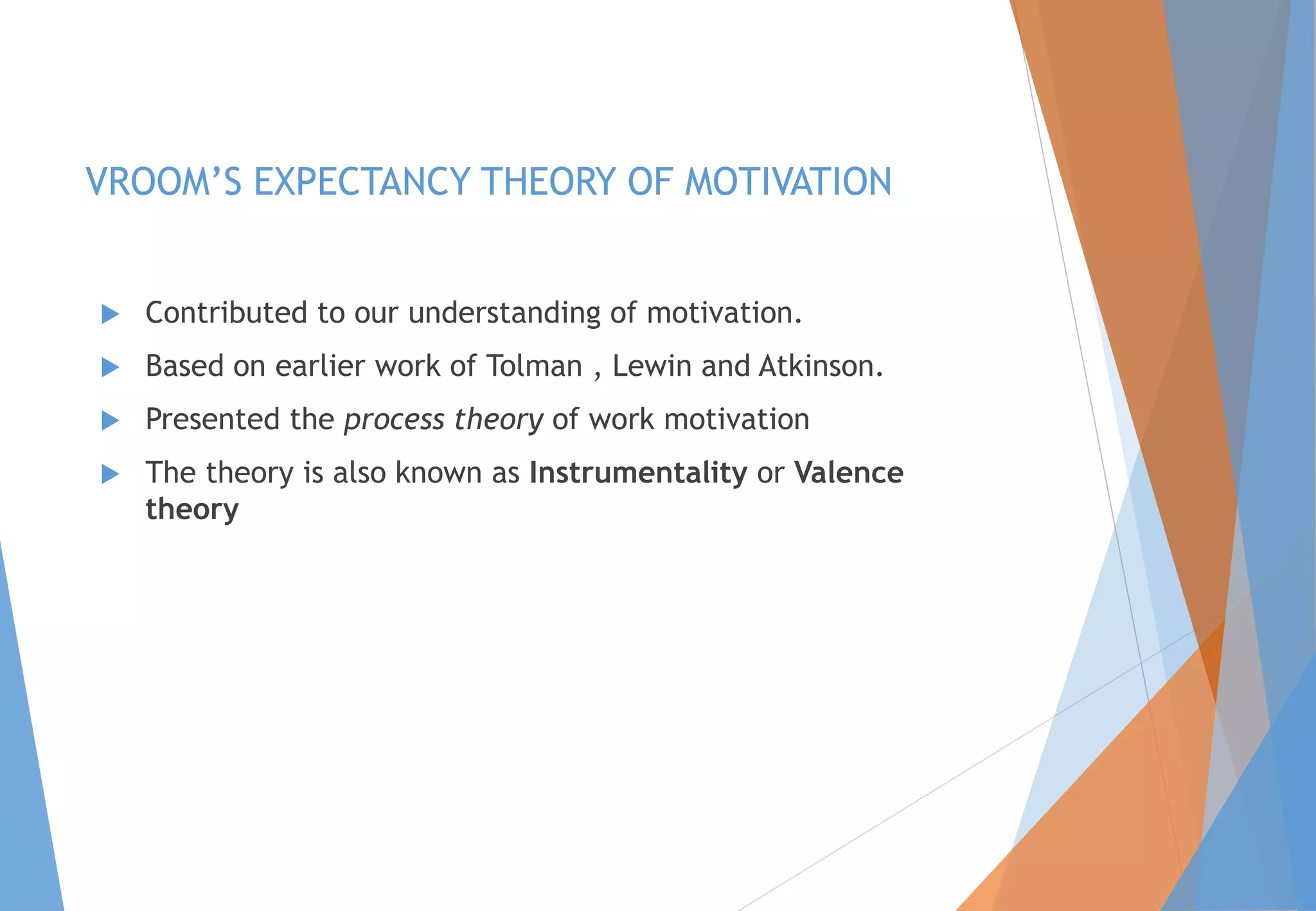 vroom's theory | PPTX