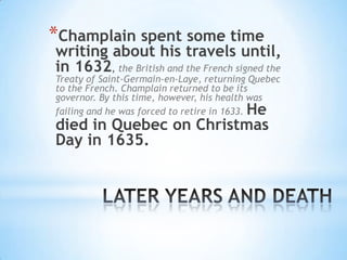 Samuel de Champlain | PPTX