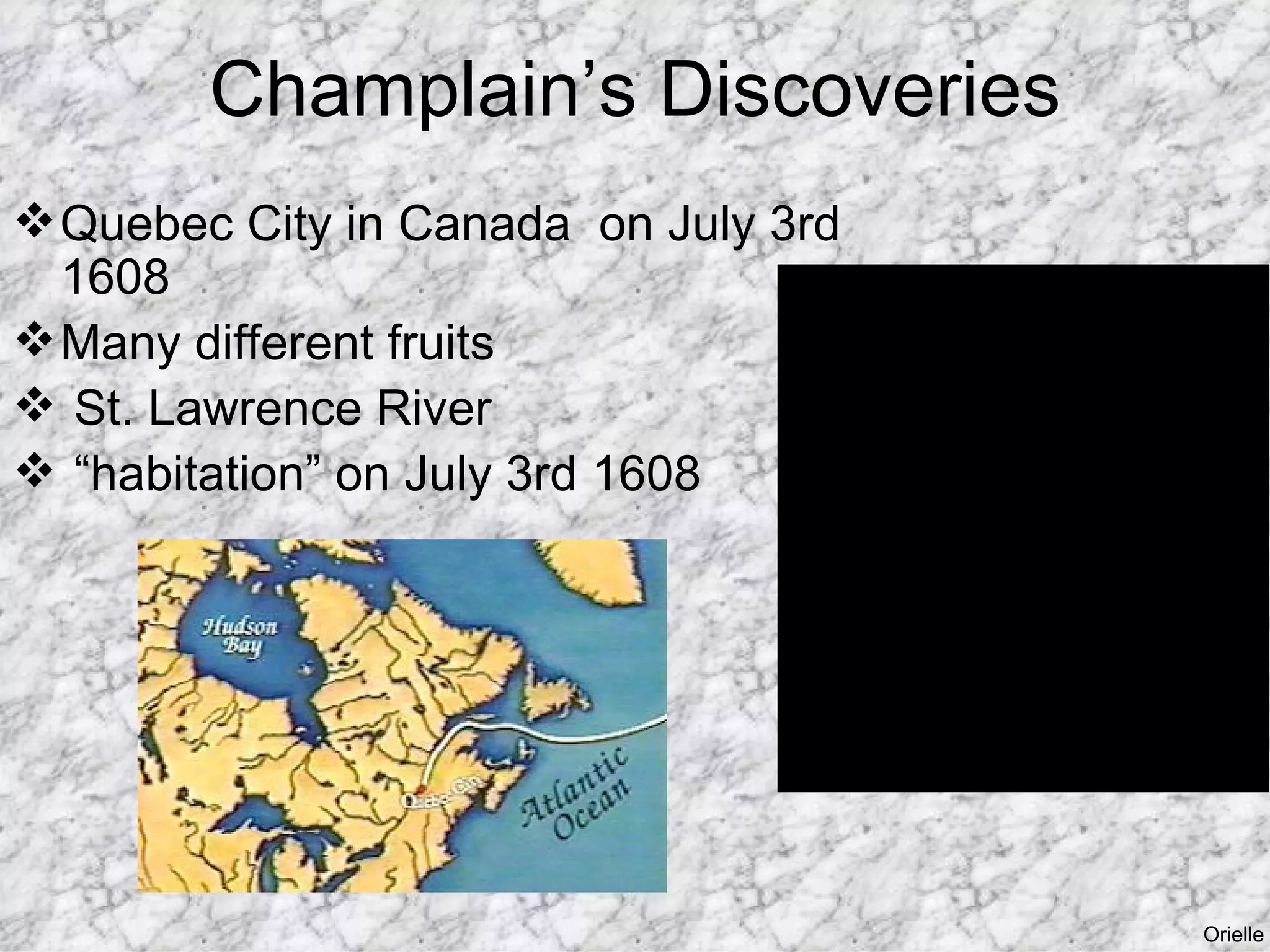 Samuel de Champlain | PPT | North America Travel | Travel Locations