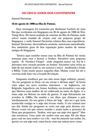 Samuel doctorian os cinco anjos do continente | PDF