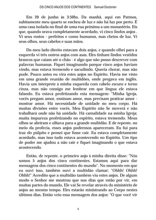 Samuel doctorian os cinco anjos do continente | PDF