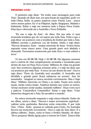 Samuel doctorian os cinco anjos do continente | PDF