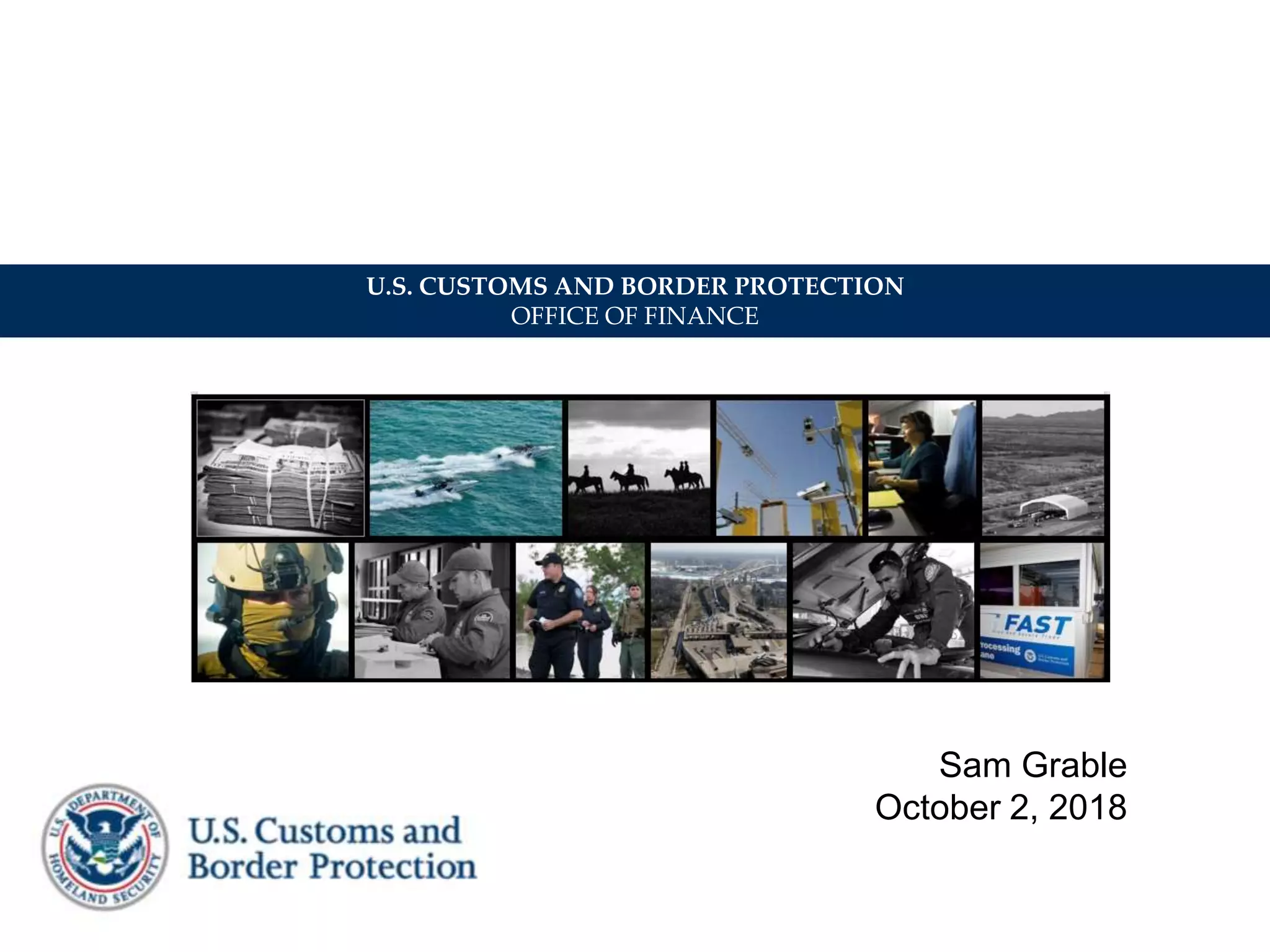 CBP Funding Profile and Strategic Objectives | PPT