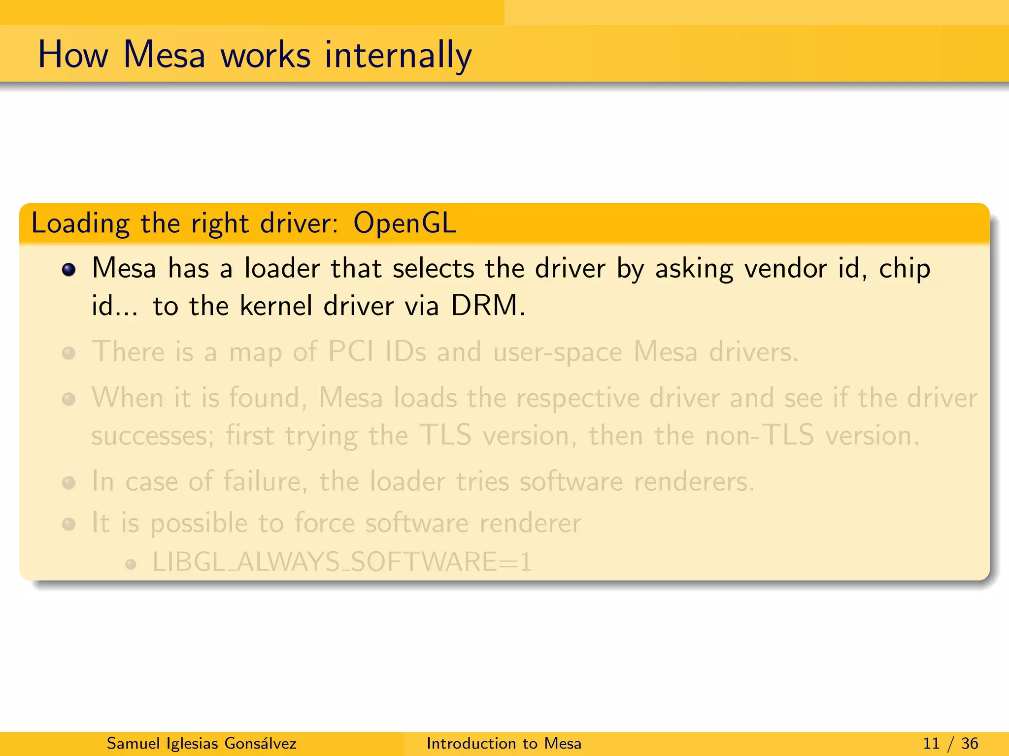 Introduction to Mesa. The Open-Source Graphics API Implementation Library (Ubucon Europe 2018) | PDF