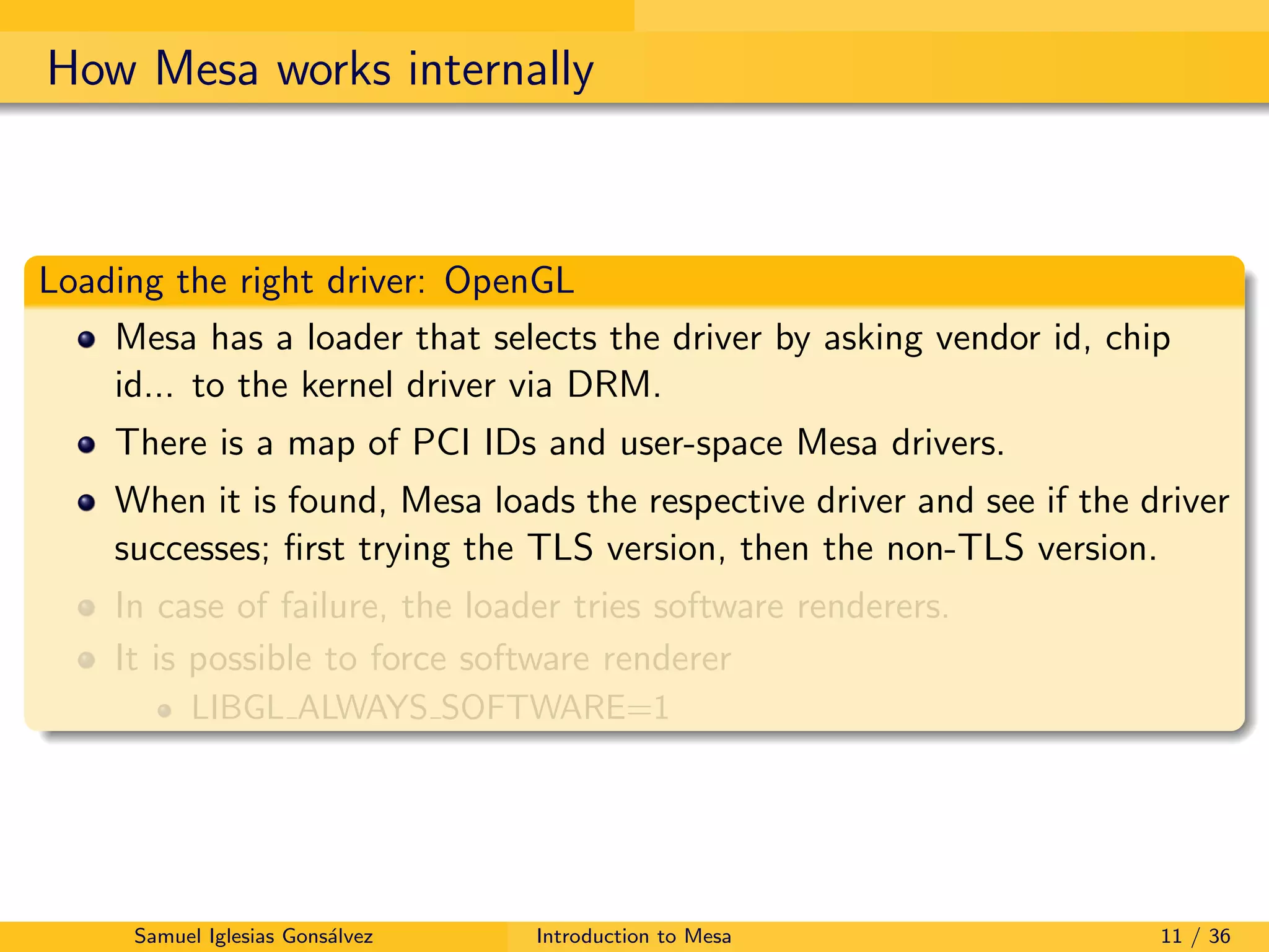 Introduction to Mesa. The Open-Source Graphics API Implementation ...