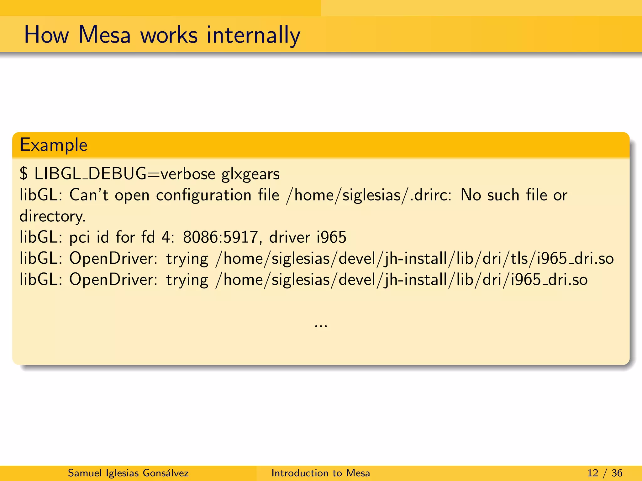 Introduction To Mesa The Open Source Graphics Api Implementation Library Ubucon Europe 2018 Pdf