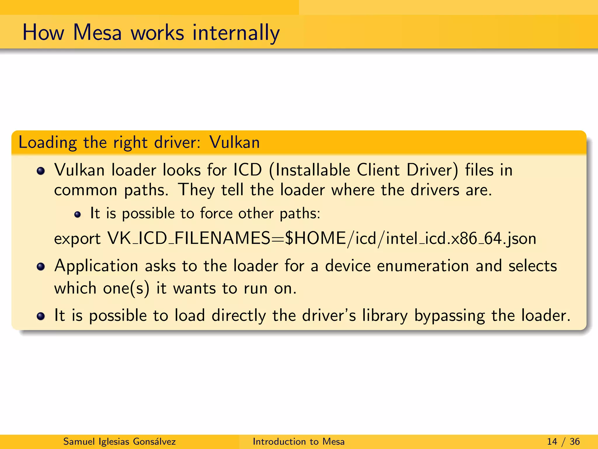 Introduction to Mesa. The Open-Source Graphics API Implementation ...