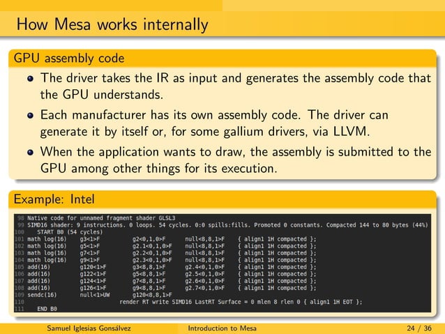 Introduction to Mesa. The Open-Source Graphics API Implementation Library (Ubucon Europe 2018) | PPT