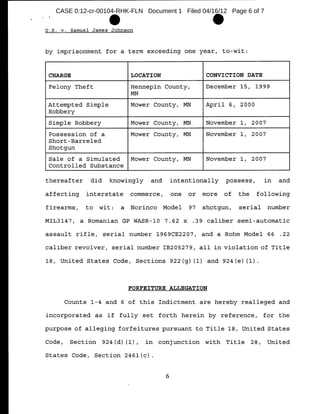 Samuel johnson indictment | PDF