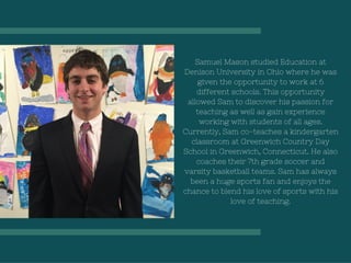 Samuel Mason | Education Professional | PPT