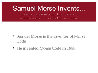 Samuel Morse | PPT