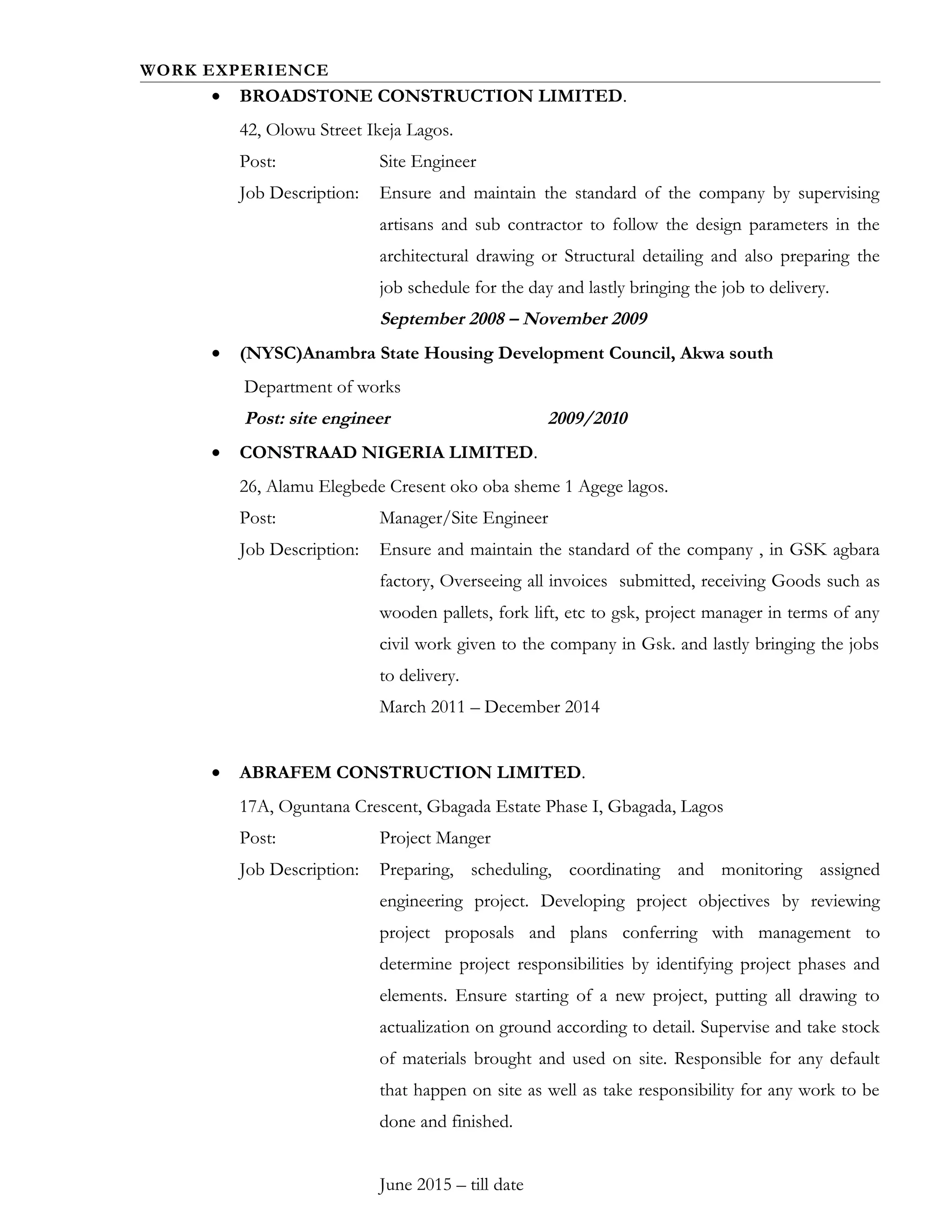 Samuel olamolu resume | PDF