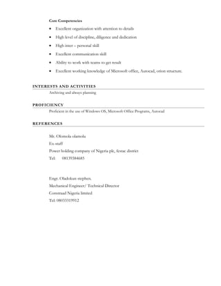 Samuel olamolu resume | PDF