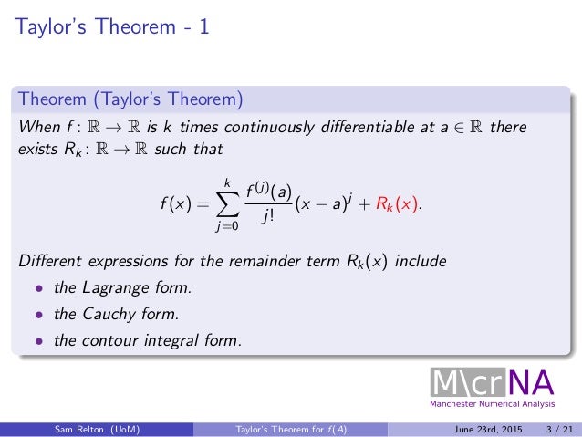 Taylor's Theorem for Matrix Functions and Pseudospectral Bounds on th…