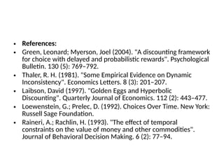 Samuelson and the Discount Utility Measurement.pptx