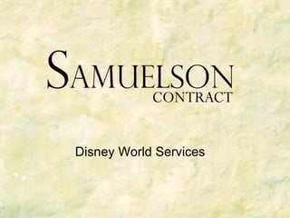 Samuelson Furniture Presentation Cover | PPT