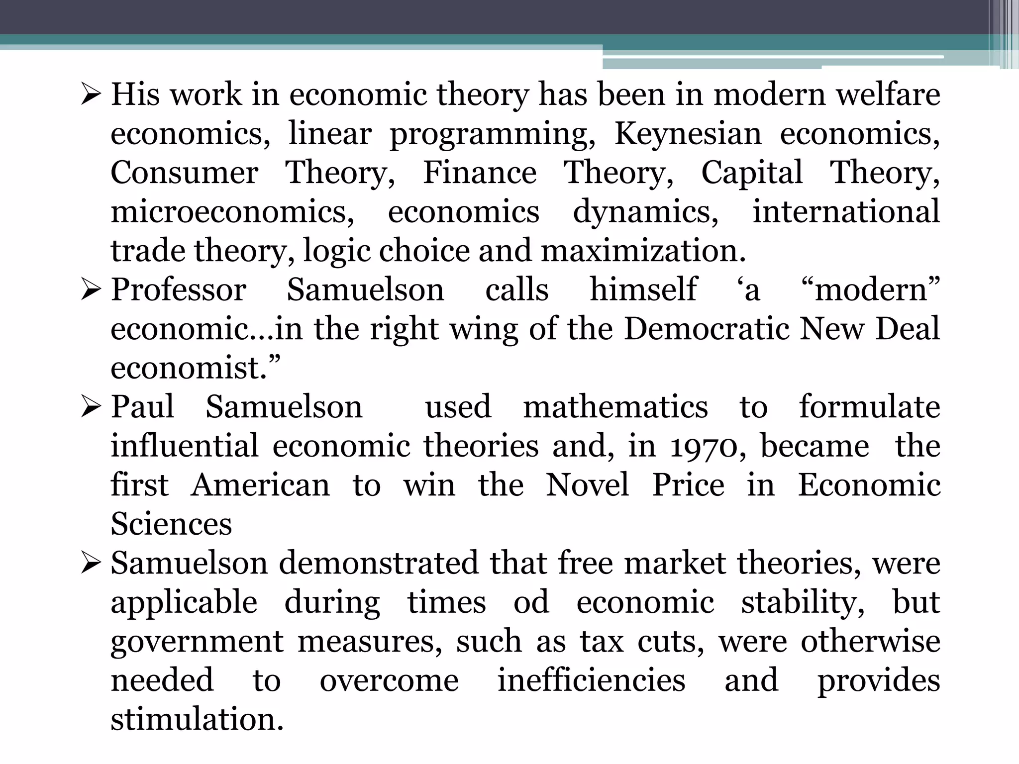 Paul Anthony Samuelson | PPTX