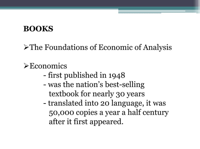 Paul Anthony Samuelson | PPTX