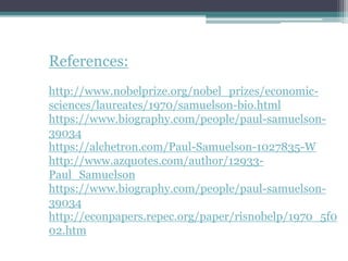 Paul Anthony Samuelson | PPTX