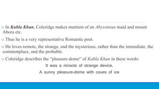 Samuel taylor coleridge(1772 1834) | PPTX