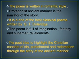 The Rime Of The Ancient Mariner | PPT