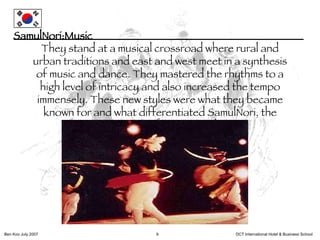 Samul Nori(Ben) | PPT