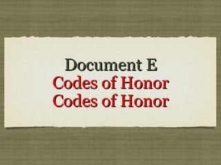 Samurai and Knights DBQ packets answers | PPT