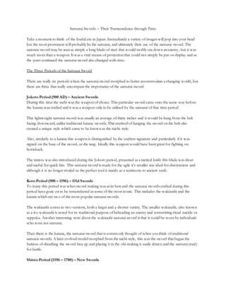 Samurai swords | PDF