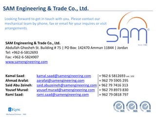SAM Engineering & Trade Co., Ltd - Mechanical Division | PPTX