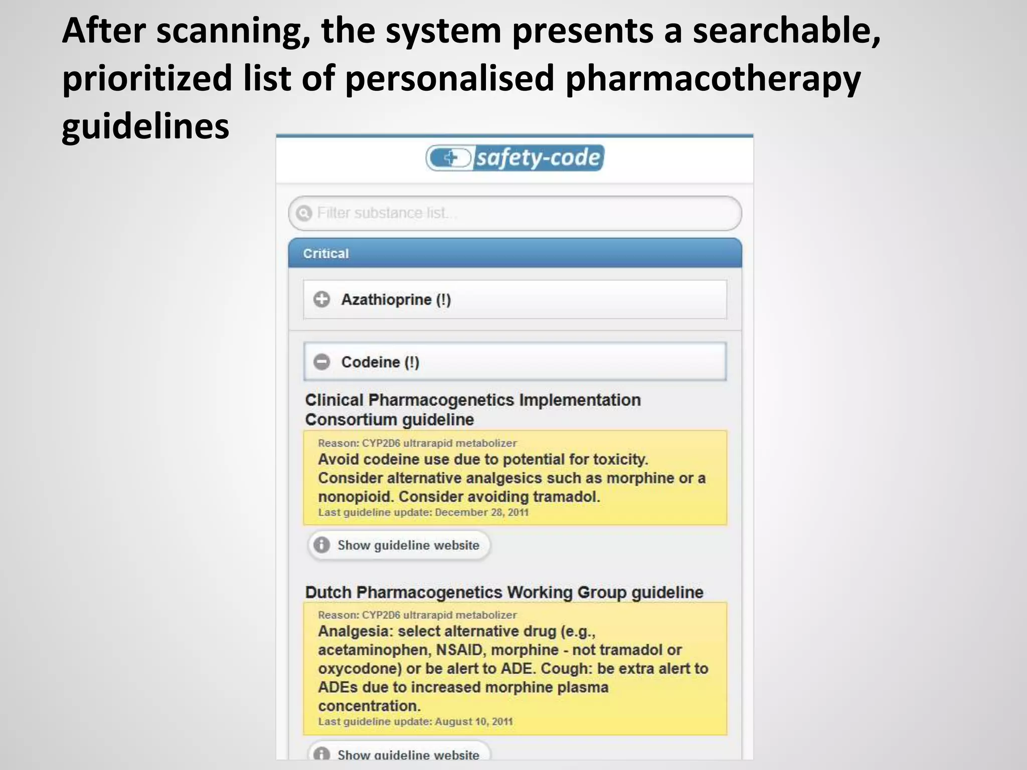 The Medication Safety Code initiative: Towards a global IT system for ...