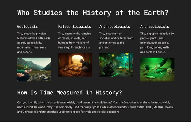Time line and Sources of History-6th-Class-Social-Science.pdf | Geology ...