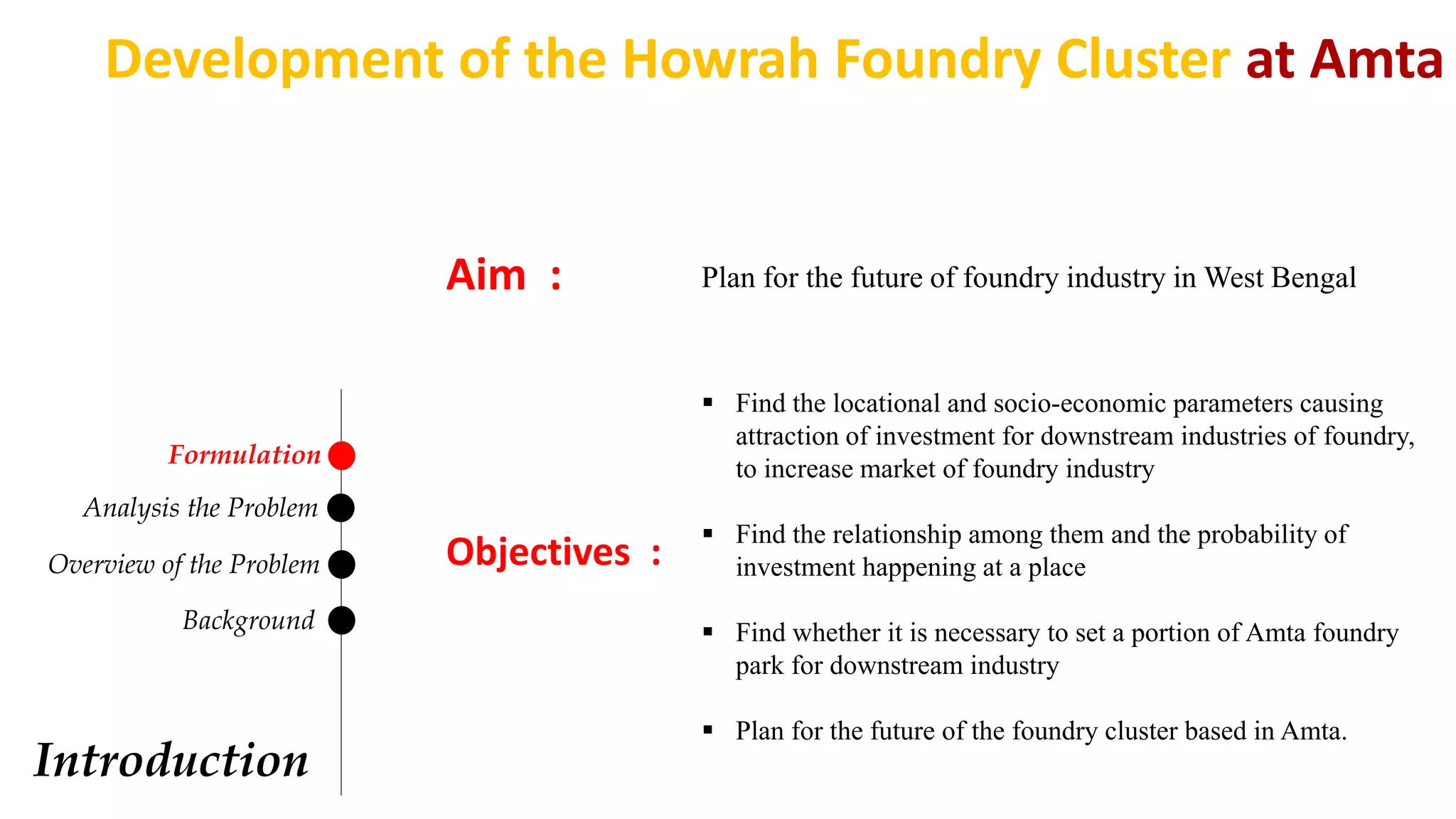 Development of Howrah Foundry Cluster | PPTX