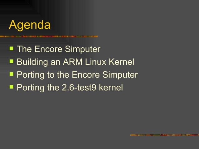 Embedding Linux On The Encore Simputer | PPT | Operating Systems | Computer Software and ...