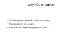 Stream Processing using Samza SQL | PPTX | Databases | Computer Software and Applications
