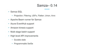 Stream Processing using Samza SQL | PPTX | Databases | Computer Software and Applications
