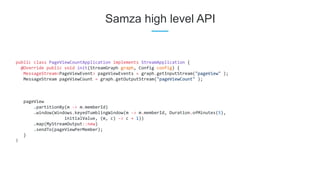Stream Processing using Samza SQL | PPTX | Databases | Computer Software and Applications