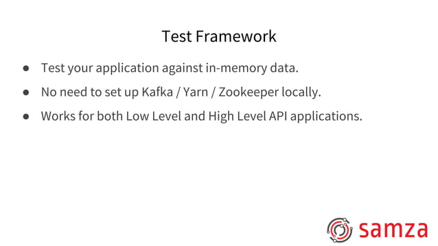 Apache Samza 1.0 - What's New, What's Next | PDF
